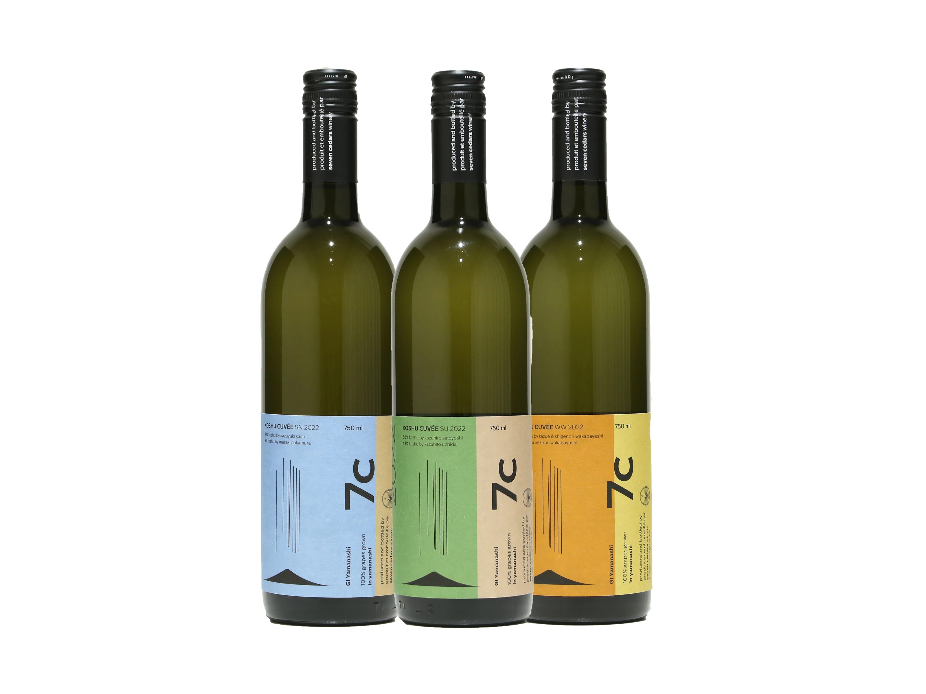 【数量限定】7c｜seven cedars winery 甲州飲み比べ3本セット | IMADEYA ONLINE STORE